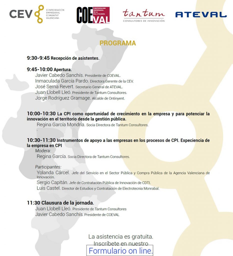 20 DE JUNIO | Jornada de Coeval sobre Compra Pública de Innovación ...